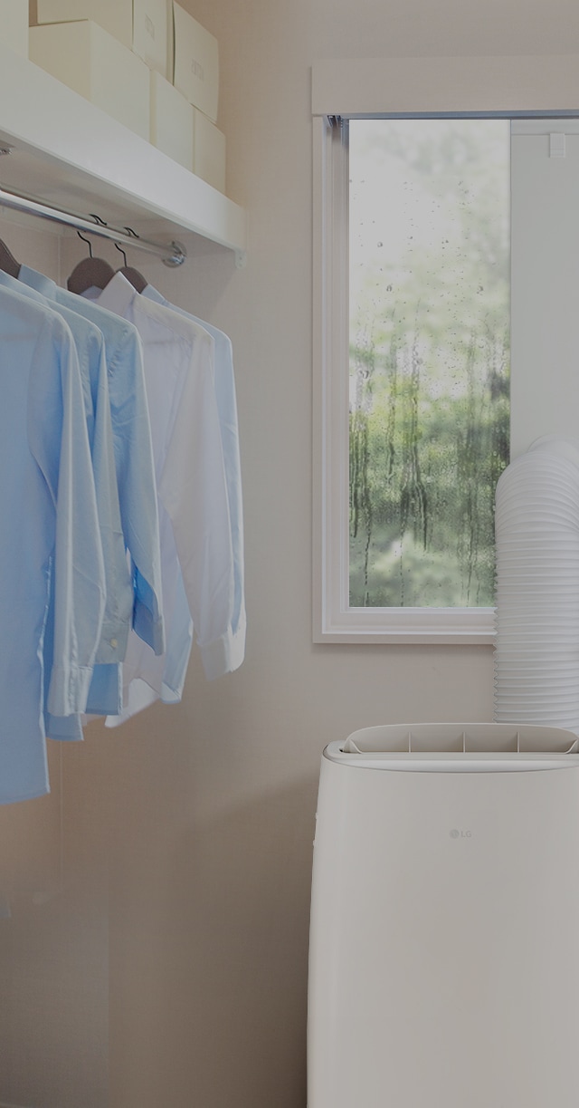 LG 휘센 오브제컬렉션 이동식에어컨 (일반창용) | PQ08DDBAS1 | LG전자