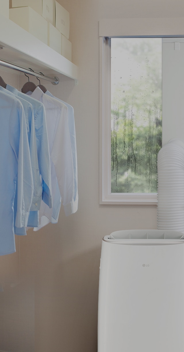 LG 휘센 이동식에어컨 (일반창용) | PQ08DDWAS1 | LG전자