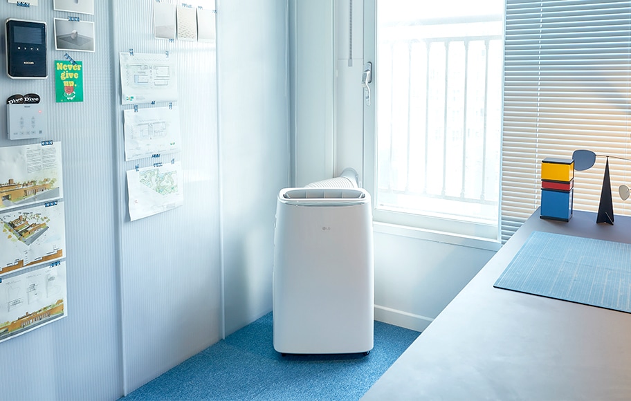 LG 휘센 이동식에어컨 (일반창용) | PQ08DDWAS1 | LG전자