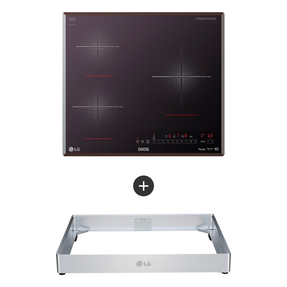 LG 디오스 인덕션 프리스탠딩 (8.5cm 케이스) (인덕션 3구) | BEI3MPQC | 전기레인지 | LG전자