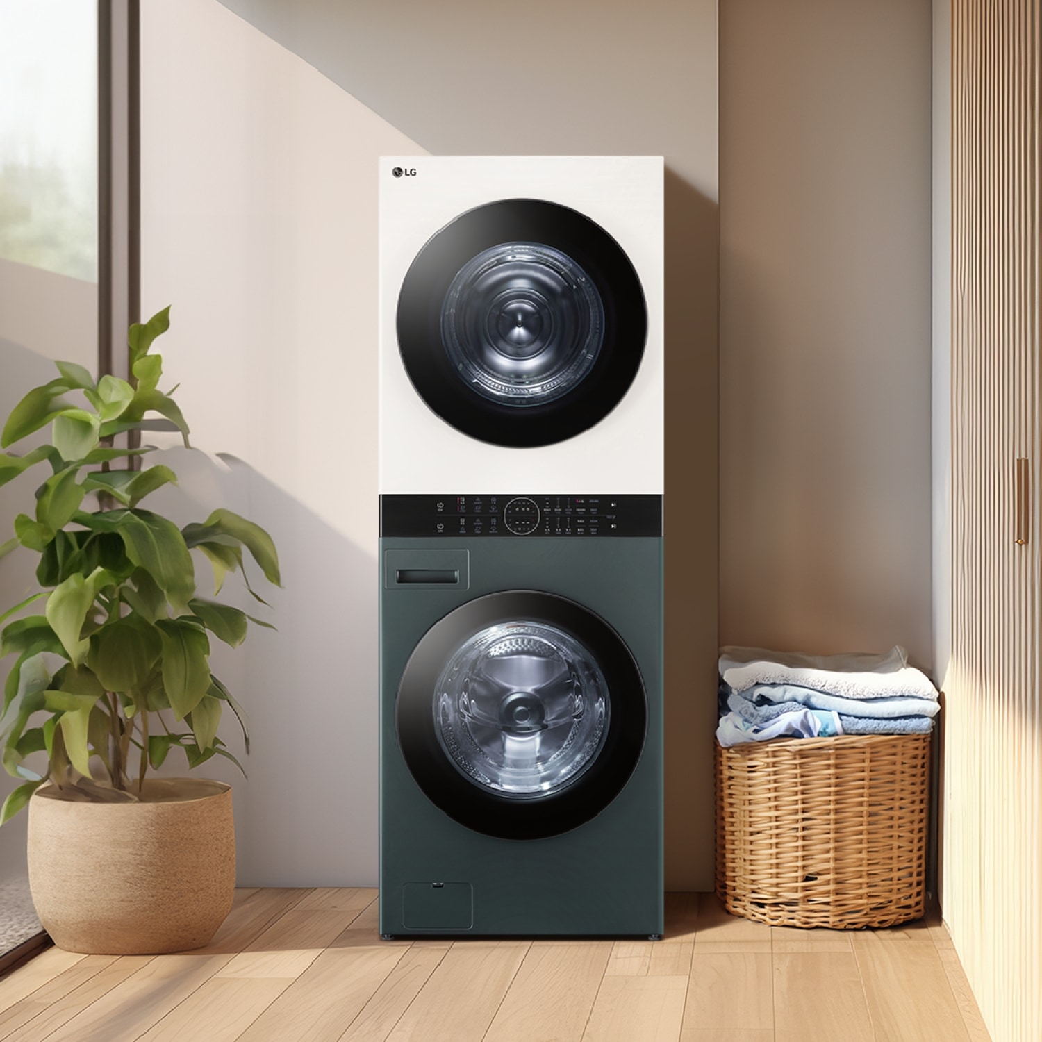 LG 트롬 오브제컬렉션 워시타워 (세탁 25 / 건조 21kg) | W21GEH | LG전자