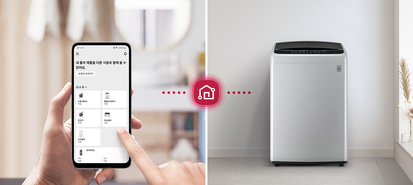 LG 통돌이 세탁기 | T18DT | LG전자