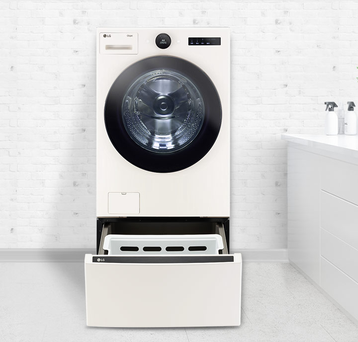 LG 트롬 오브제컬렉션 건조기 + 키높이 수납함 | RD20ENEF | LG전자