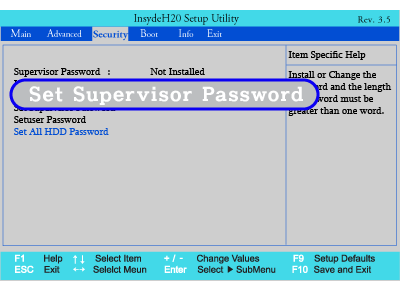 비밀번호를 설정할 경우